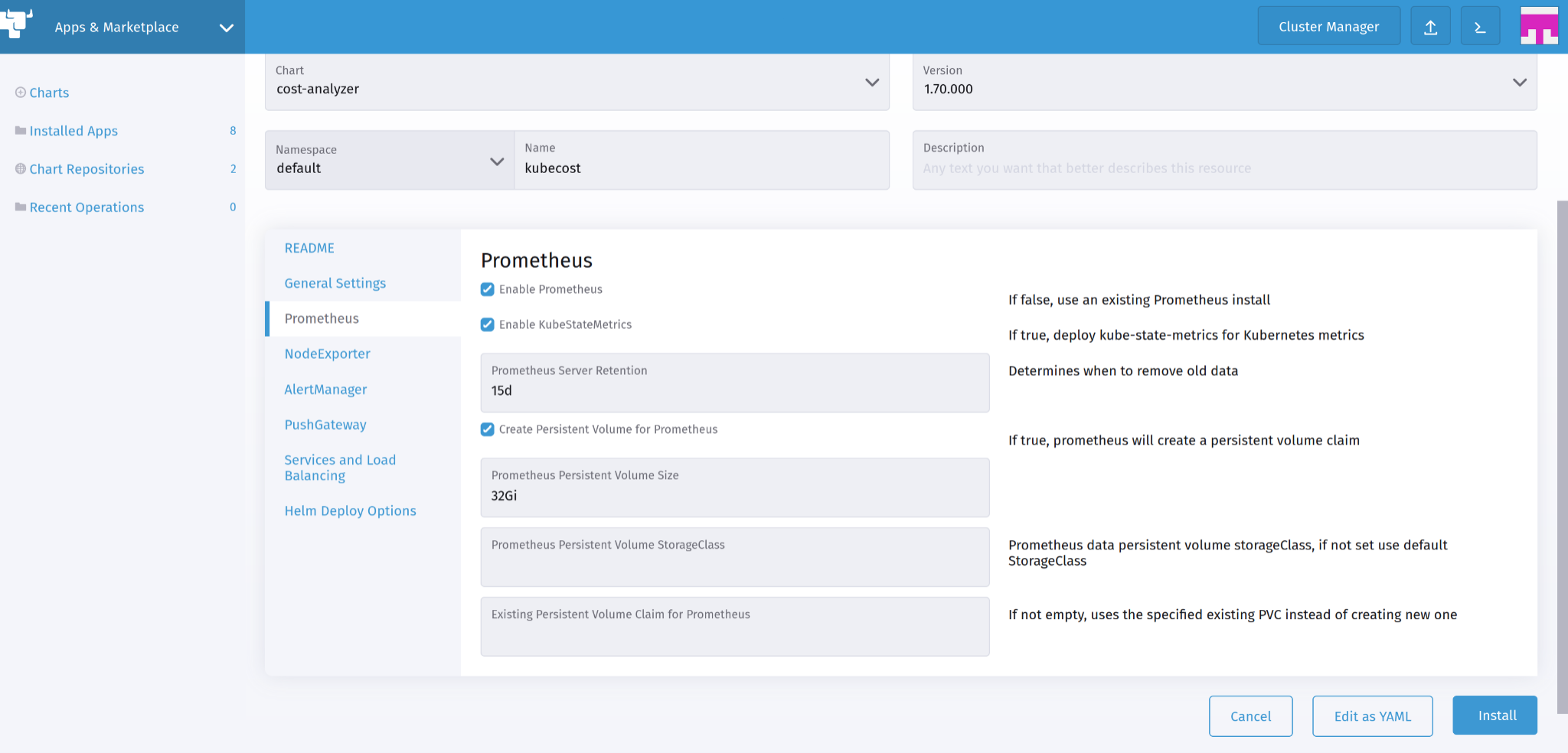 How to monitor Kubernetes costs for on-premise clusters
