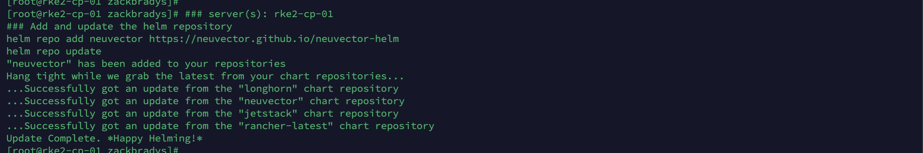 Effortless Deployment of RKE2, Rancher Manager, Longhorn, and Neuvector