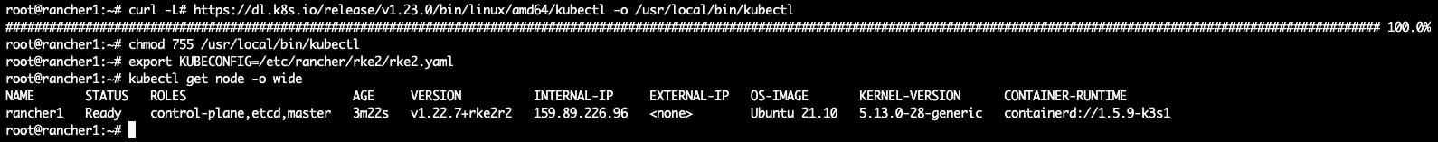 Simple RKE2, Longhorn, and Rancher Install